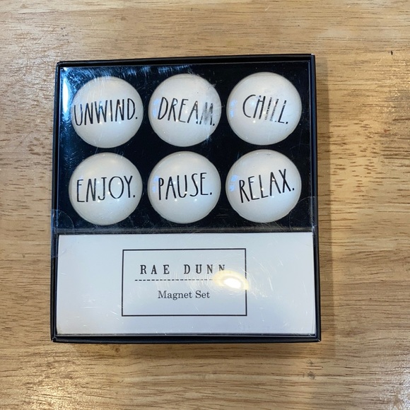Rae Dunn | Other | Rae Dunn Words Of Relaxation Magnet Set | Poshmark